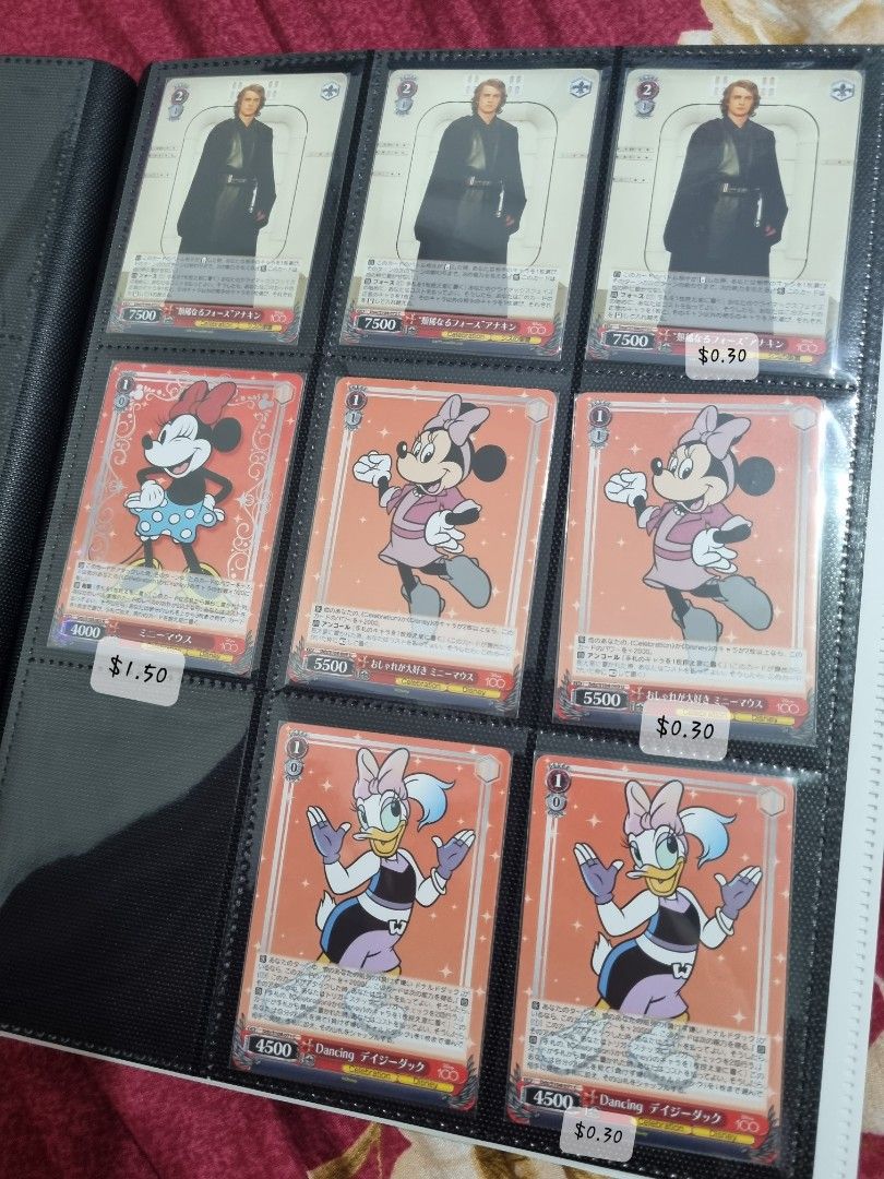 Disney 100 Weiss Schwarz TCG Trading Card Game Authentic (Star Wars ...