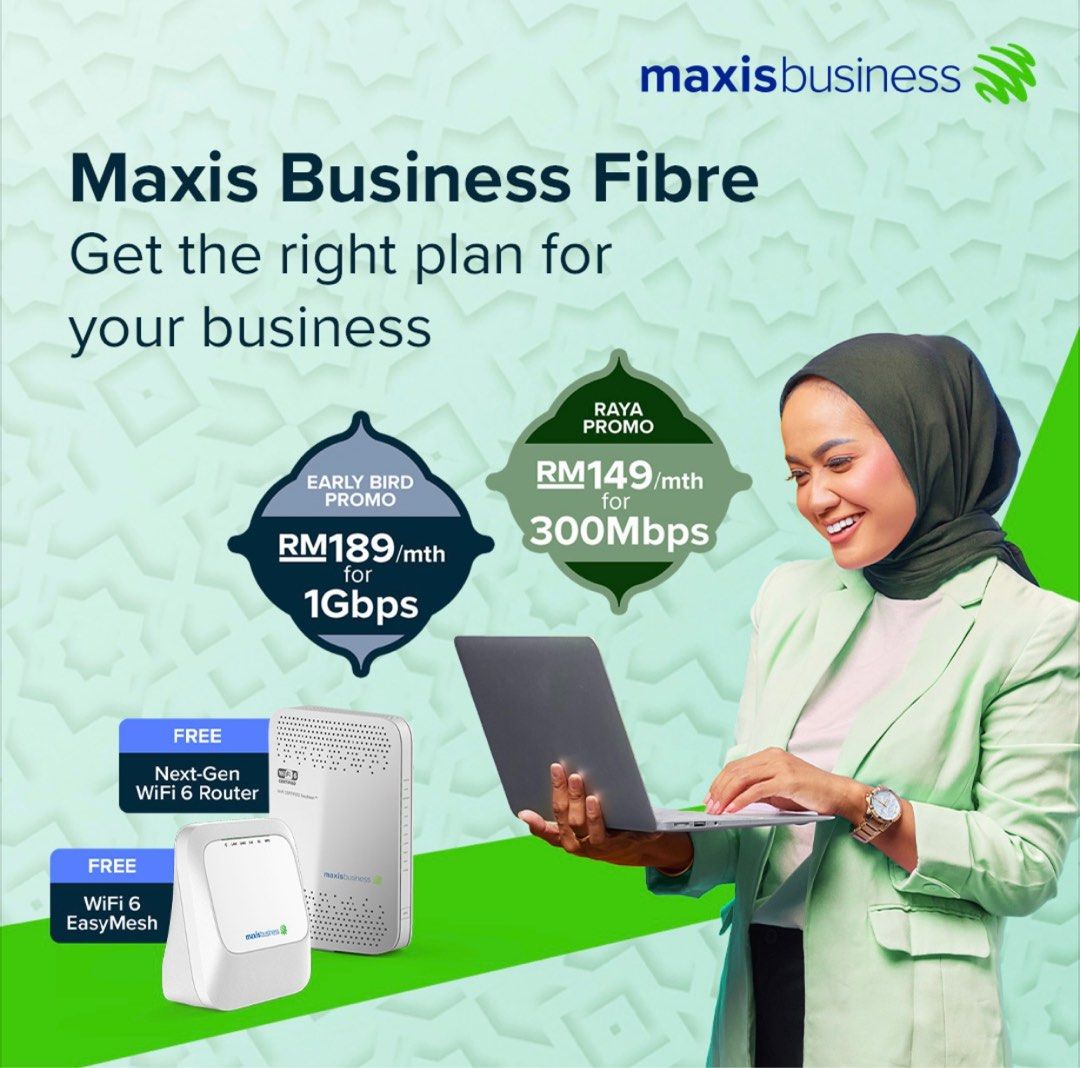 EARLY BIRD - [Maxis Business Fibre Plan 1GB RM189], Computers & Tech ...