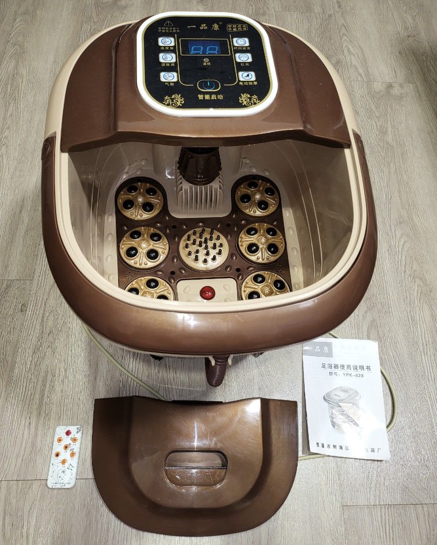 Electric hot water foot bath massager machine, Health & Nutrition ...