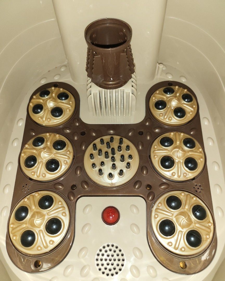 Electric hot water foot bath massager machine, Health & Nutrition ...