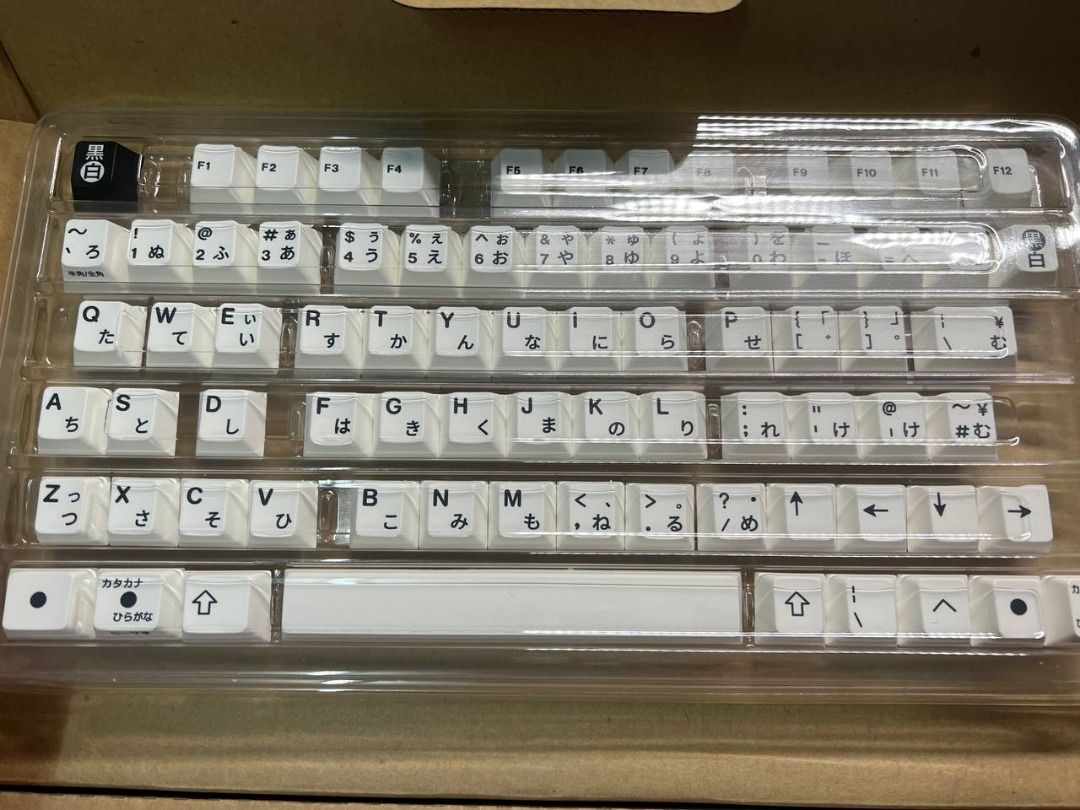 Epbt x Gok Kuro Shiro Keycaps - Base kit + icon mod, 電腦＆科技, 電腦周邊及配件, 電腦 ...