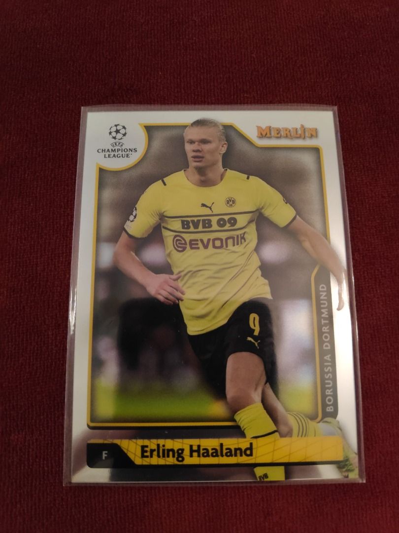 Erling Haaland Authentic Soccer Football Cards Manchester City Dortmund ...