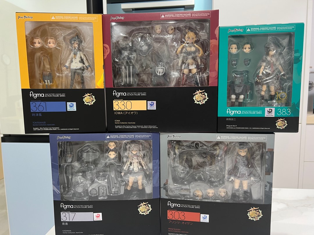 Figma KanColle Kantai Iowa Kashima Prinz Eugen Shigure Kai-II ...