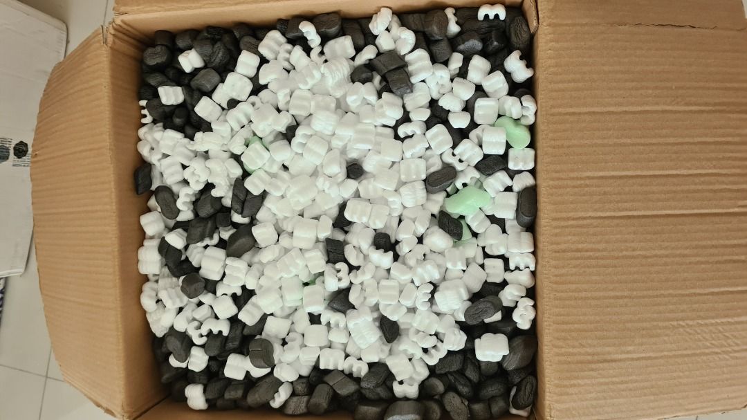 Foam Peanuts aka packing Styrofoam cubes for shipping (MUCH cheaper ...