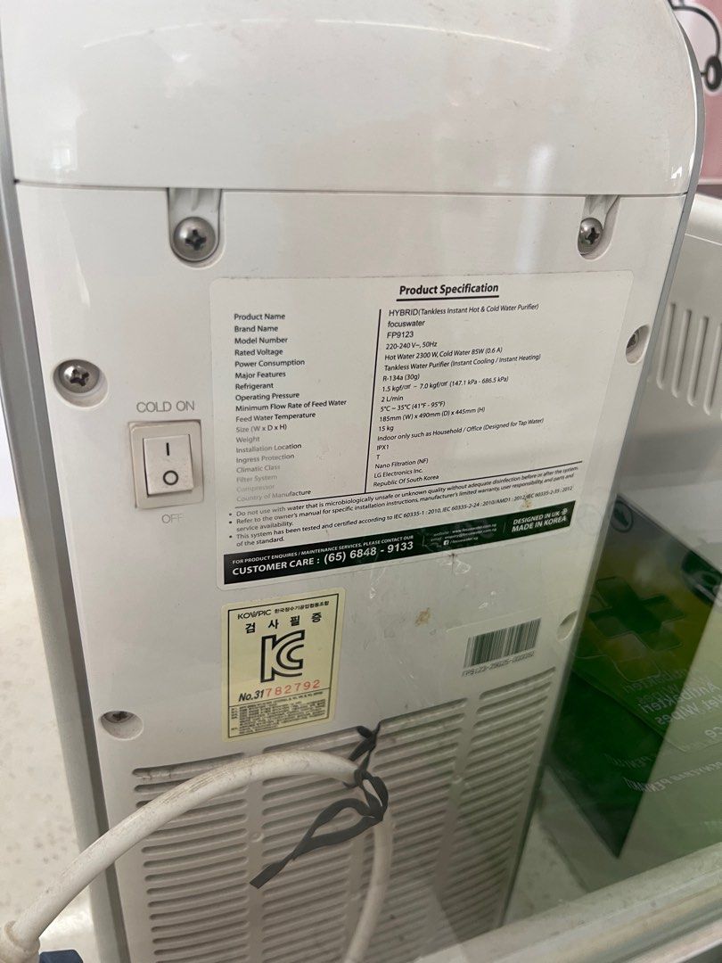 Focuswater Hybrid FP9123 Water Dispenser, TV & Home Appliances, Kitchen ...