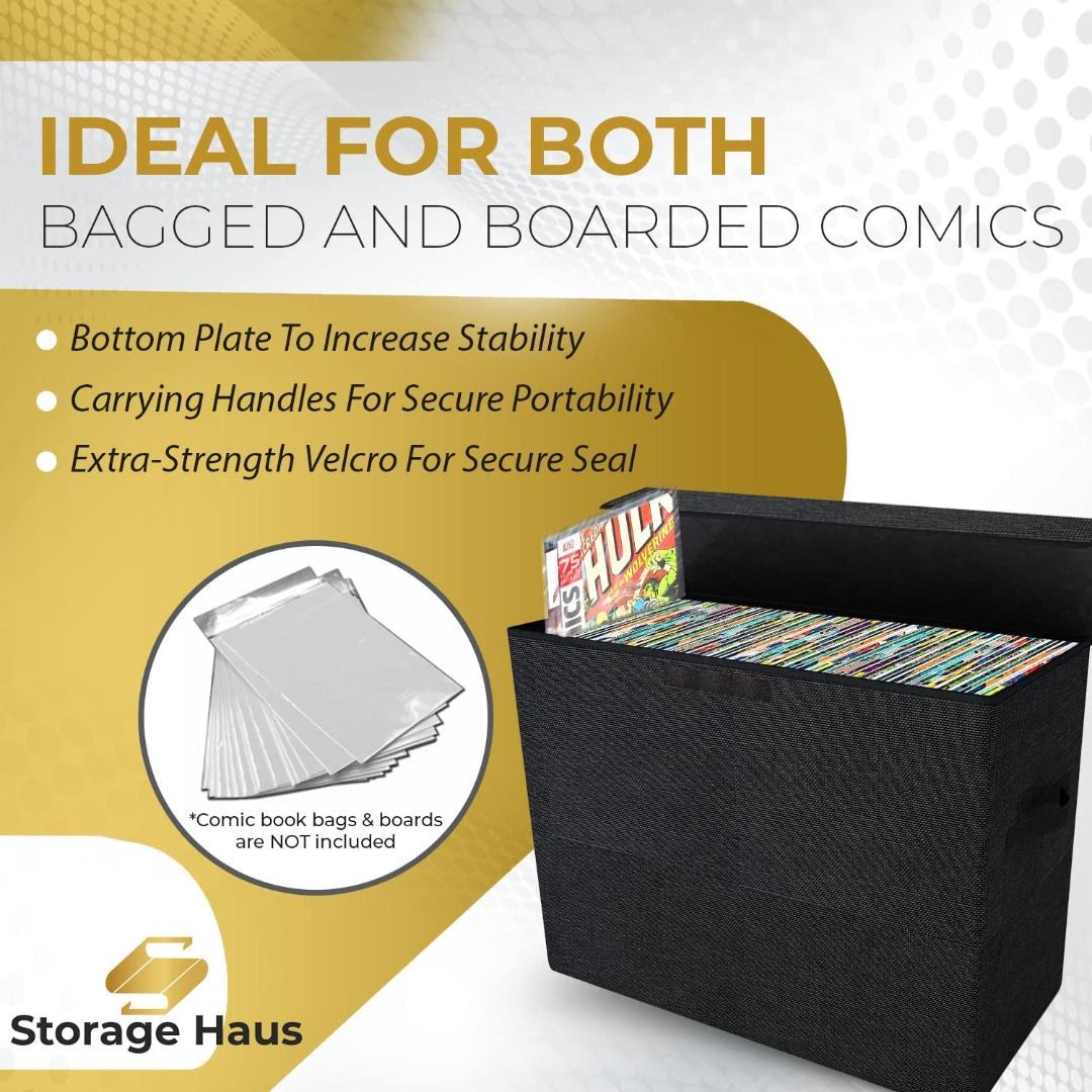 Foldable Short Comic Box - holds 150-175 comic books!, Hobbies & Toys ...