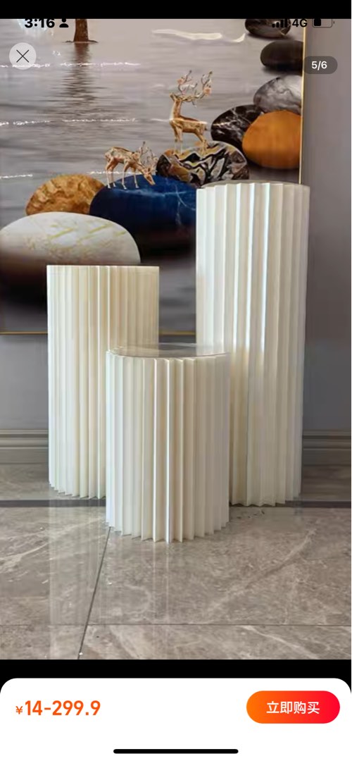 Folding cake stand Paper dessert table, Hobbies & Toys, Stationery ...