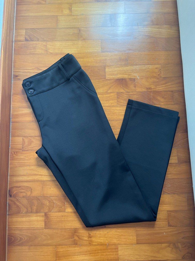 formal black long pants, Women's Fashion, Bottoms, Jeans & Leggings on ...
