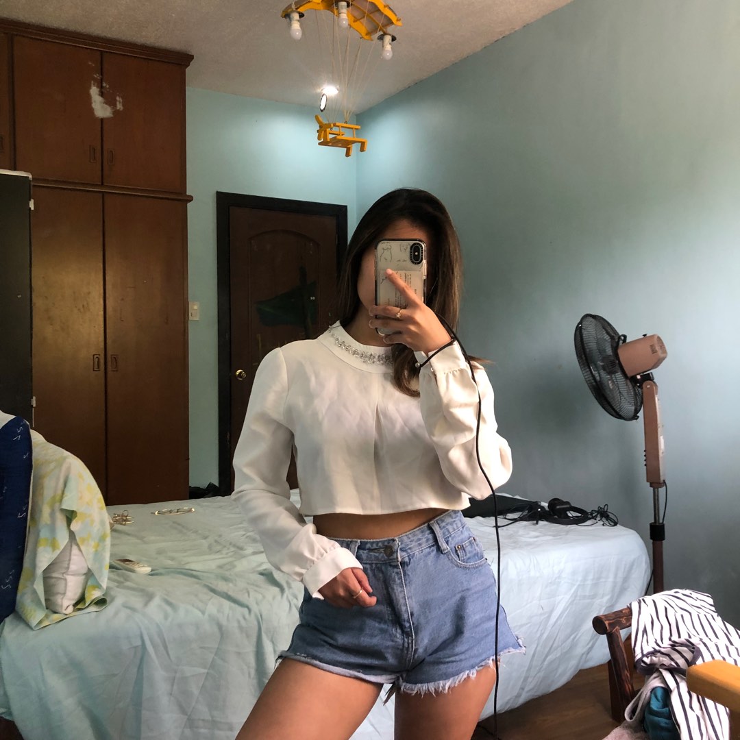 Formal Crop Top Womens Fashion Tops Others Tops On Carousell