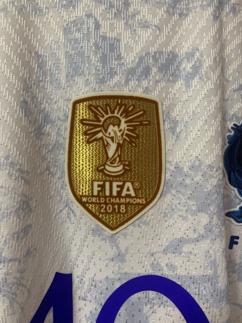 France 2022 World Cup away kit with Mbappe name set, Men's Fashion ...