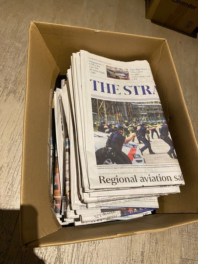 FREE Box of Old Newspaper, Hobbies & Toys, Stationery & Craft, Craft ...