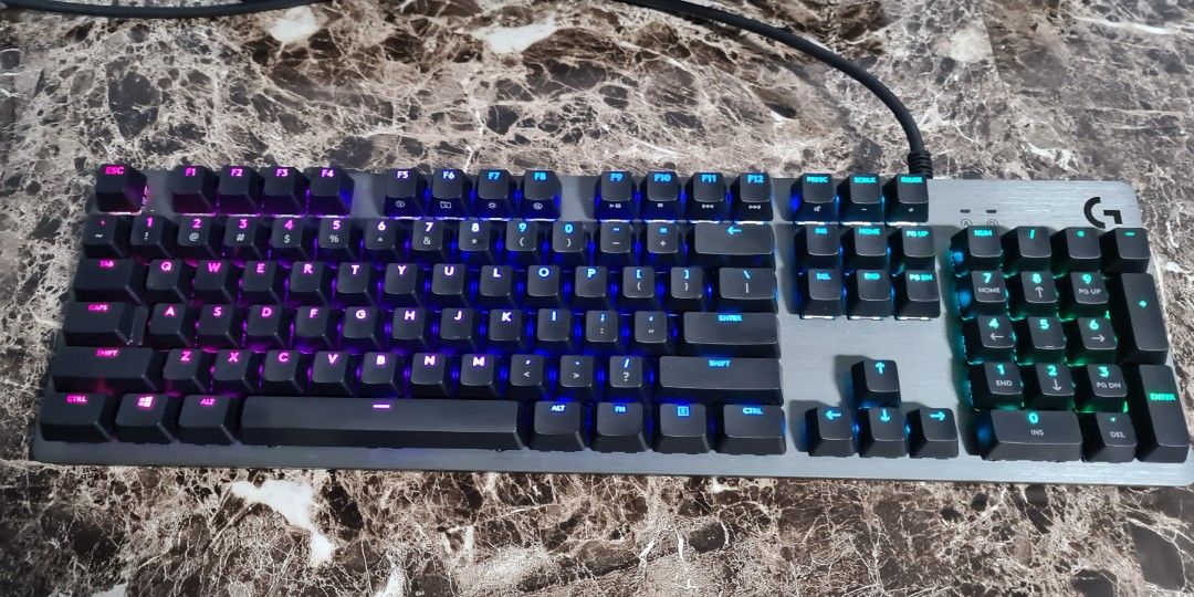 LOGITECH G512 CARBON GX RED LINEAR RGB Wired Mechanical Gaming keyboard ...