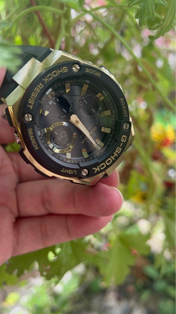 G Shock gsteel gold Casio gst, Men's Fashion, Watches & Accessories ...