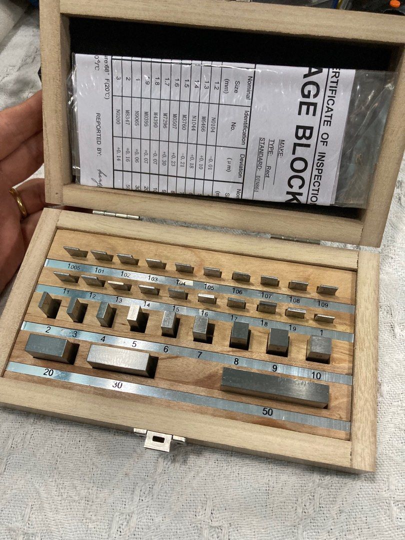 Gage Block Set, Furniture & Home Living, Home Improvement ...