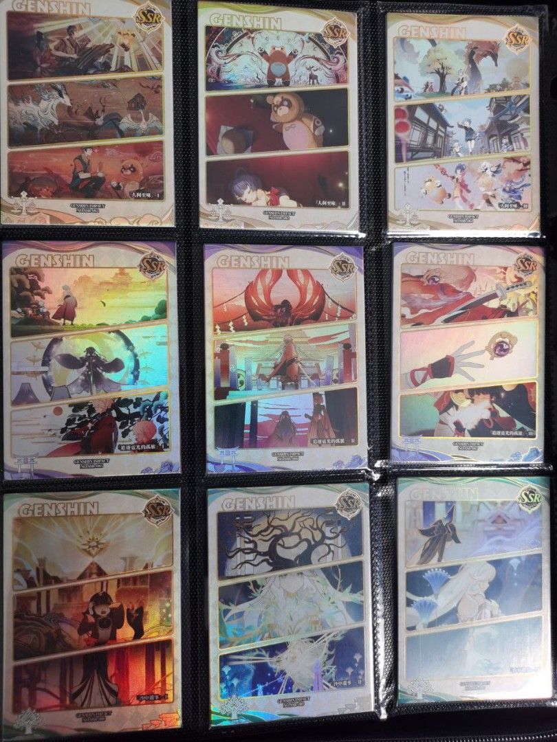 Genshin Impact cards CCG SSR Set, Hobbies & Toys, Toys & Games on Carousell