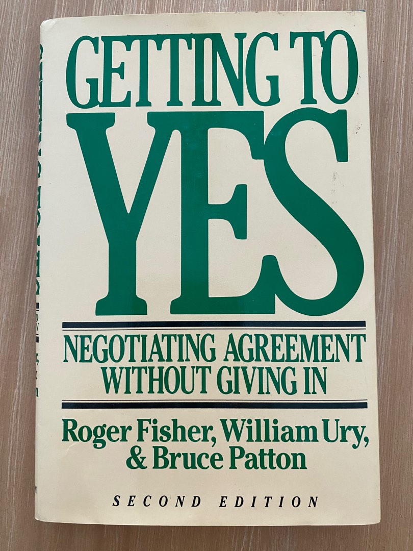 Getting to Yes - second edition, Hobbies & Toys, Books & Magazines ...