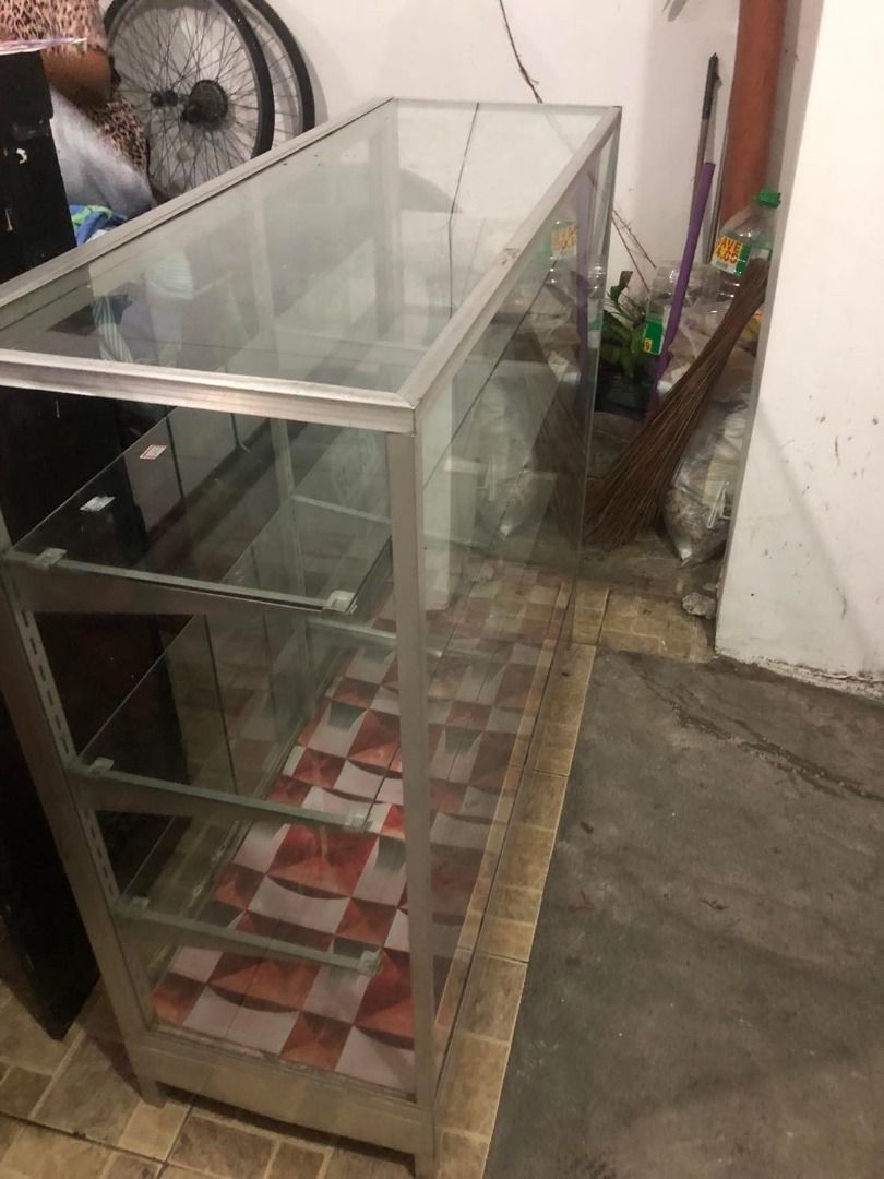 Glass Shelf Eskaparate, Furniture & Home Living, Furniture, Shelves ...