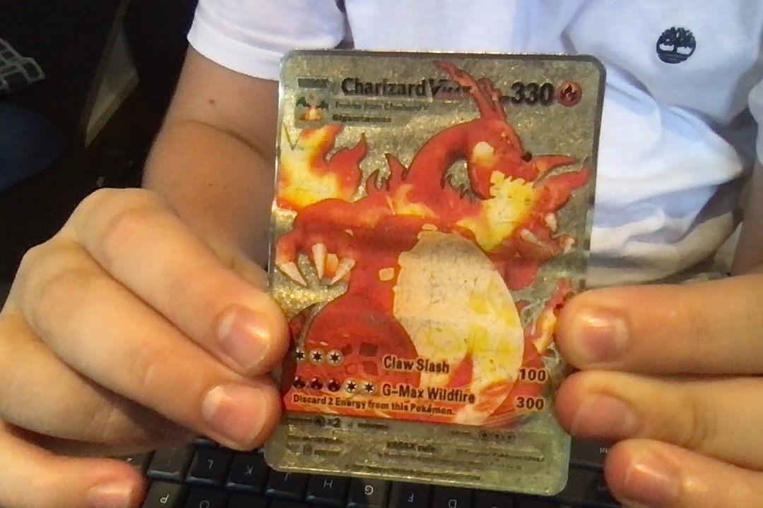 Gold Charizard Vmax, Hobbies & Toys, Toys & Games on Carousell