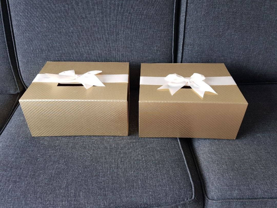 Gold Wedding Angpao Box, Hobbies & Toys, Stationery & Craft, Occasions ...