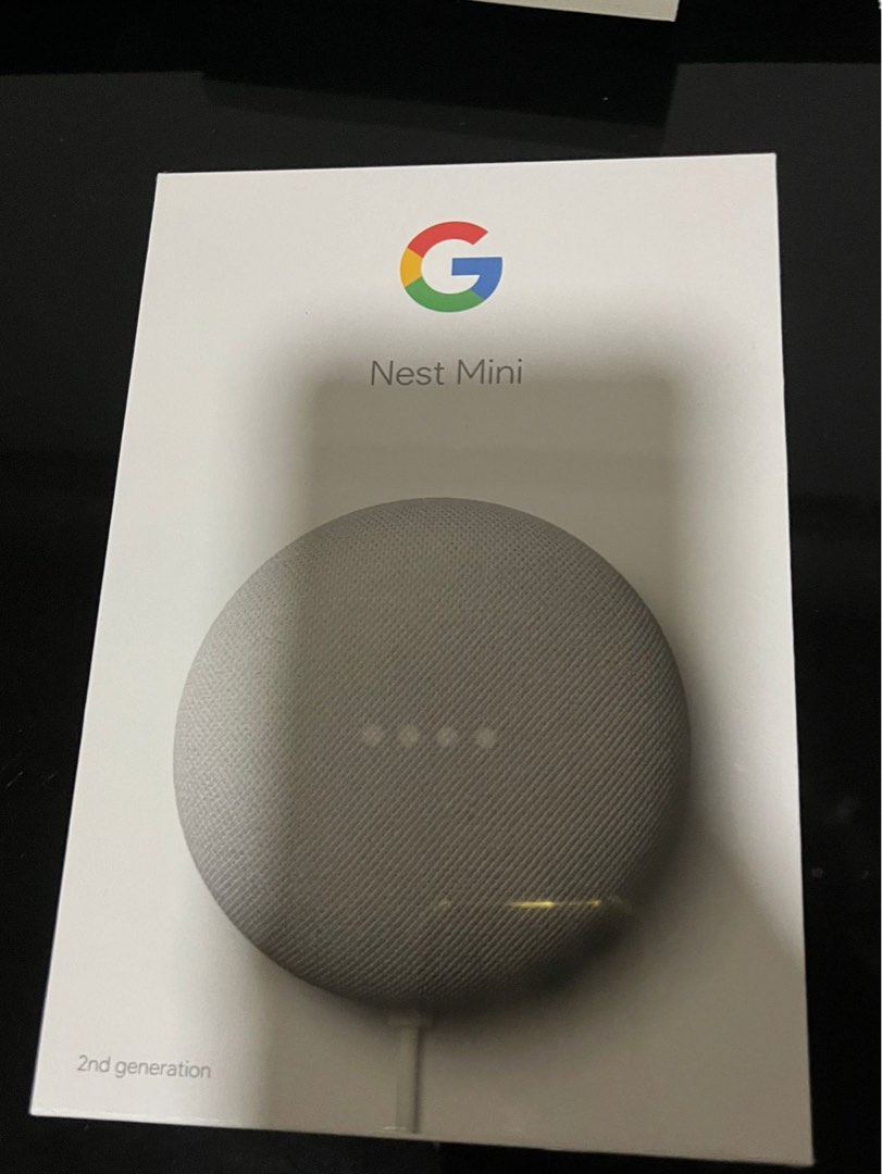 Google Nest Mini chalk second generation, TV & Home Appliances, TV ...