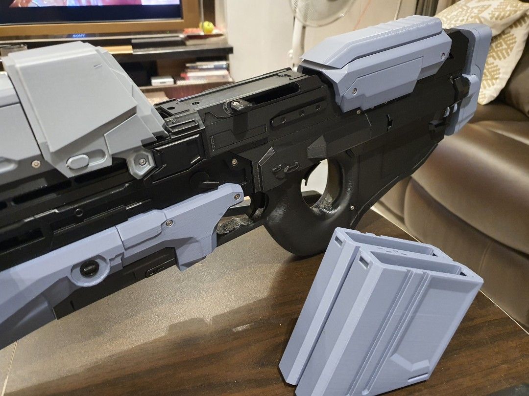 Halo Assault Rifle 3D Printed Cosplay Prop, Hobbies & Toys, Toys ...