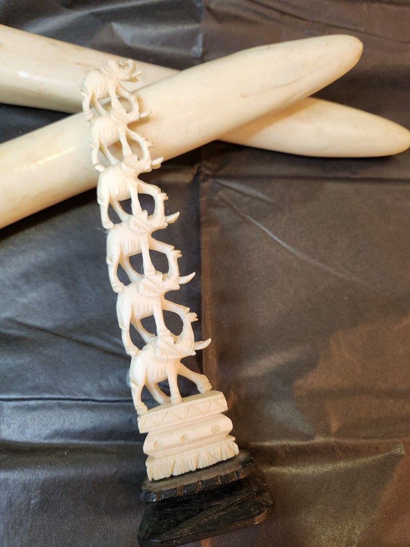 Hand Carving Elephant Stag Decoration - India, Hobbies & Toys ...