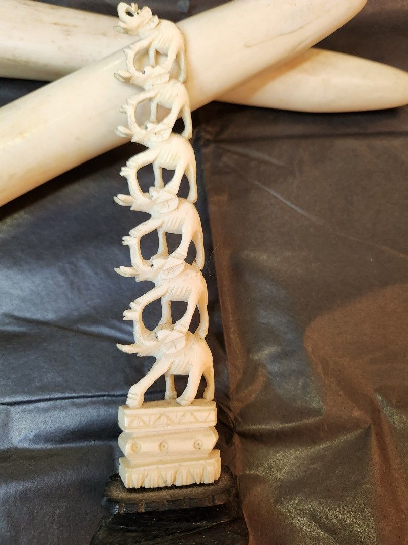 Hand Carving Elephant Stag Decoration - India, Hobbies & Toys ...