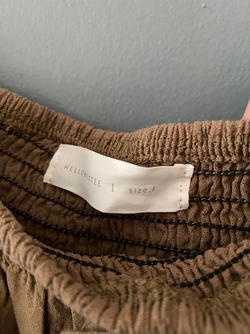 Hello Milk Tee Top, Women's Fashion, Tops, Blouses on Carousell