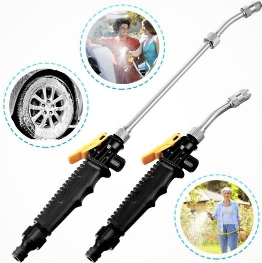 High Water Pressure Spray Gun Jet Hose Nozzle Washer Cleaning (Garden ...