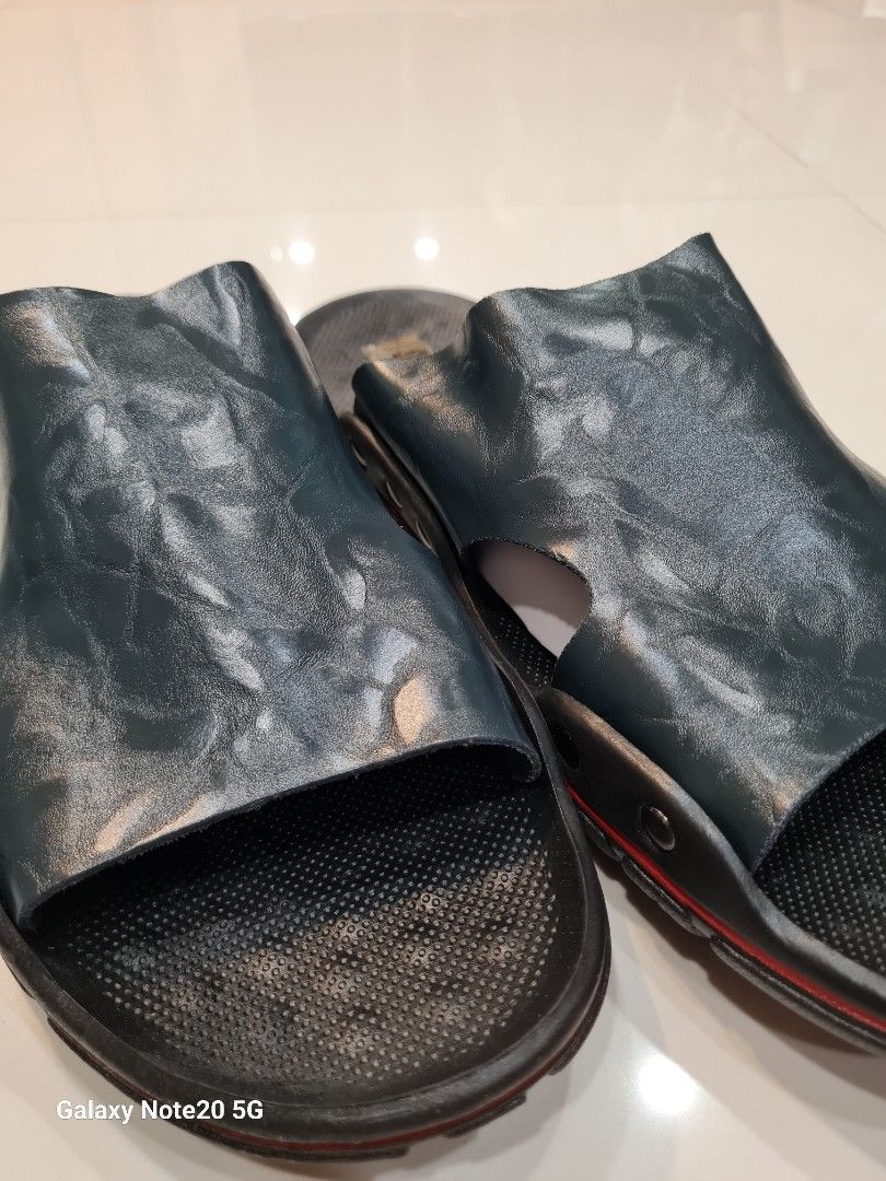 Hollow Out Slingback Clogs, Blue Plastic Vented Clogs, Men's Fashion ...