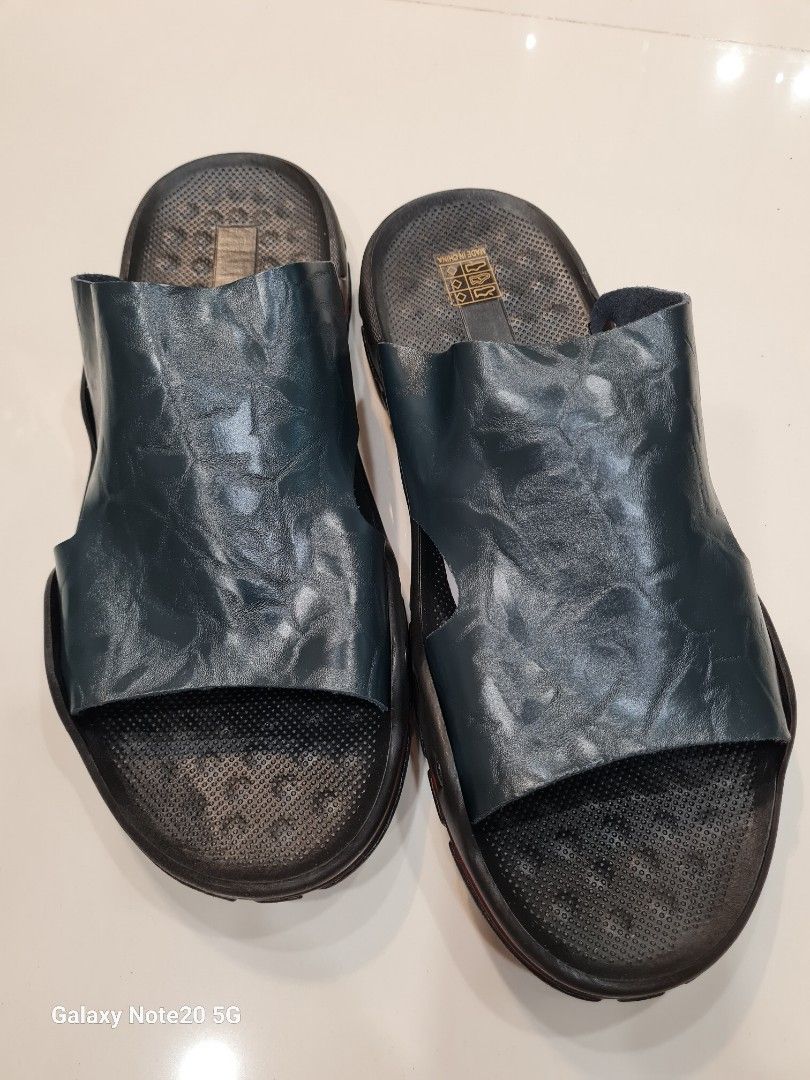 Hollow Out Slingback Clogs, Blue Plastic Vented Clogs, Men's Fashion ...