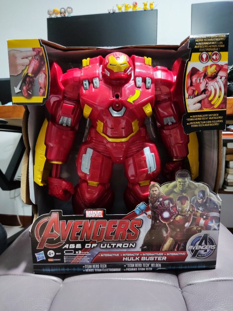 Hulk Buster Titan Hero Tech Interactive 12inch Hasbro, Hobbies & Toys ...