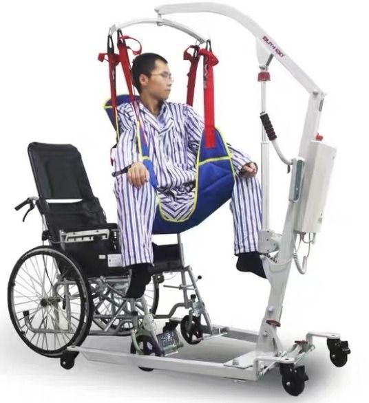 Hydraulic Lifting Hoist Sling Elevator Lifter Wheelchair Transfer ...