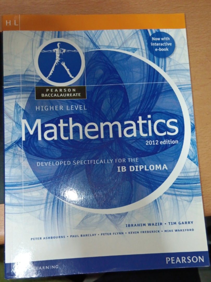 IB HL Math textbook 2012 edition, Hobbies & Toys, Books & Magazines ...