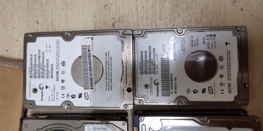 IDE HDD 2.5" 40GB, 60GB,80GB,120GB 160GB, MIXED BRAND, Computers & Tech ...