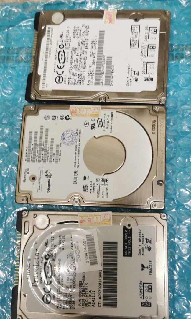 IDE HDD 2.5" 40GB, 60GB,80GB,120GB 160GB, MIXED BRAND, Computers & Tech ...