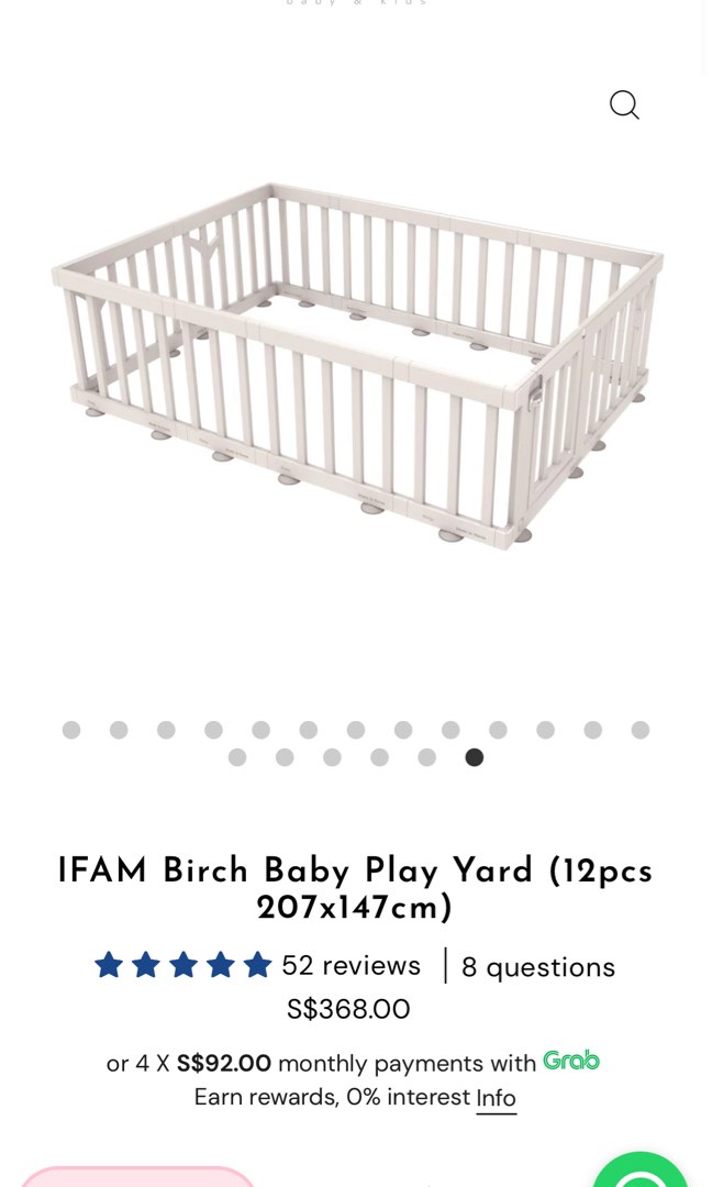 IFAM BABY PLAY YARD / PLAYPEN (birch beige), Babies & Kids, Baby ...