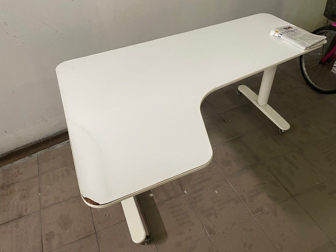 Ikea Bekant electric standing desk, Furniture & Home Living, Furniture ...