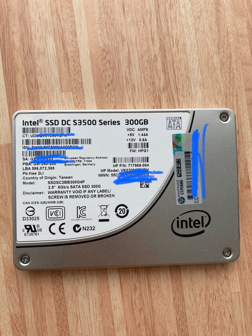 Intel SSD DC S3500 Series - 300 GB, Computers & Tech, Parts ...