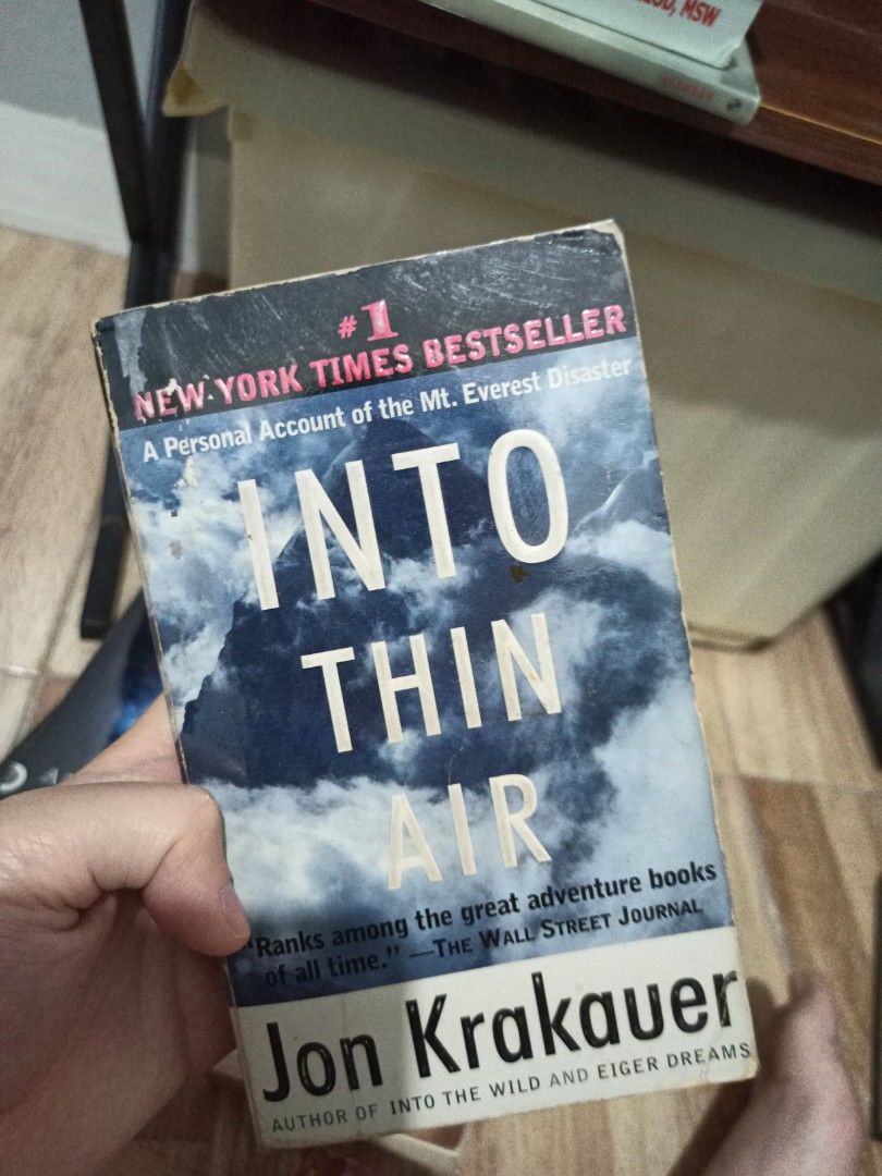 Into thin air by Jon Krakauer on Carousell