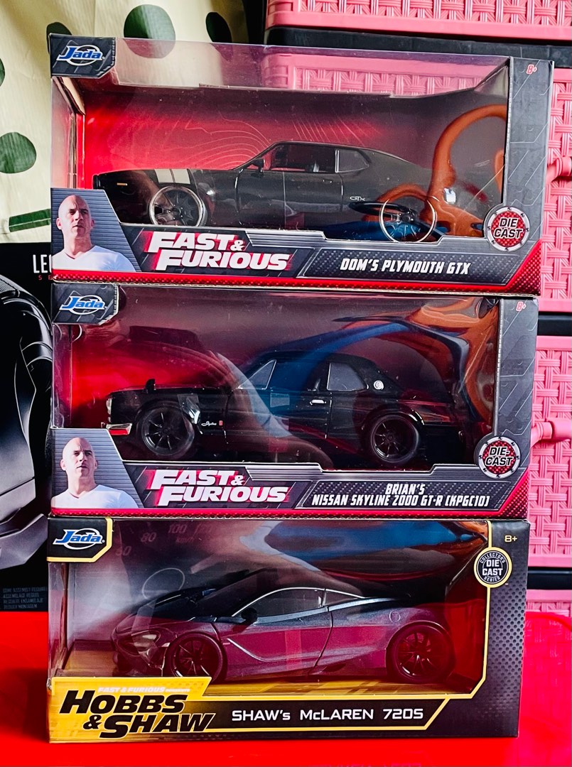 Jada Toys Fast & Furious Edition 1/24 Scale, Hobbies & Toys, Toys ...