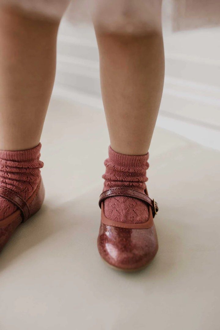 Jamie Kay Ballet Flat Shoe - Rosy, Babies & Kids, Babies & Kids Fashion ...