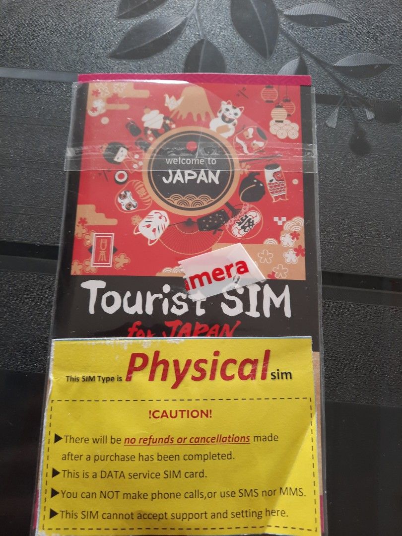 Japan Tourism SIM card (physical), Mobile Phones & Gadgets, Mobile ...