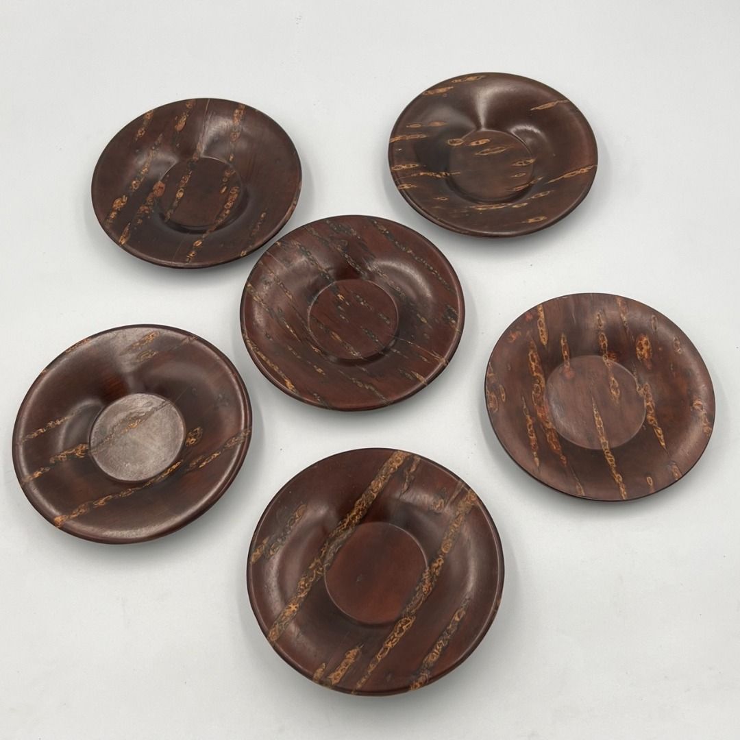 JAPANESE SAKURA TREE BARK COASTER / TEA PLATES, Furniture & Home Living ...