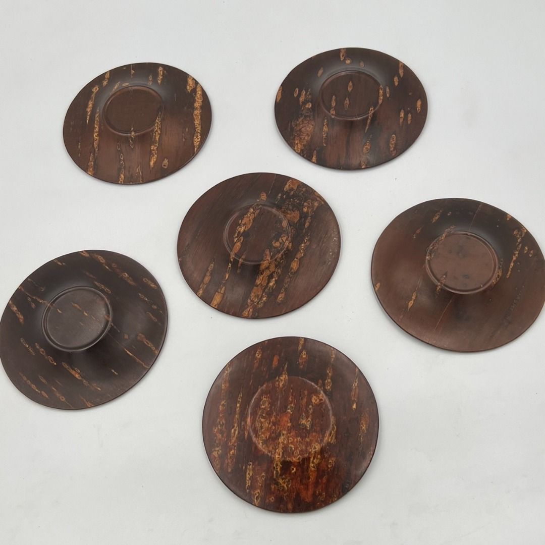 JAPANESE SAKURA TREE BARK COASTER / TEA PLATES, Furniture & Home Living ...