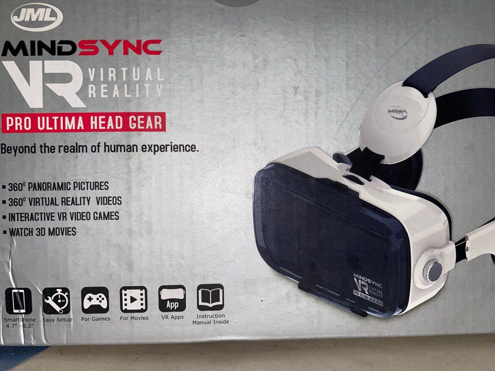 JML MindSync Pro VR Ultima Head gear virtual realty headset on Carousell