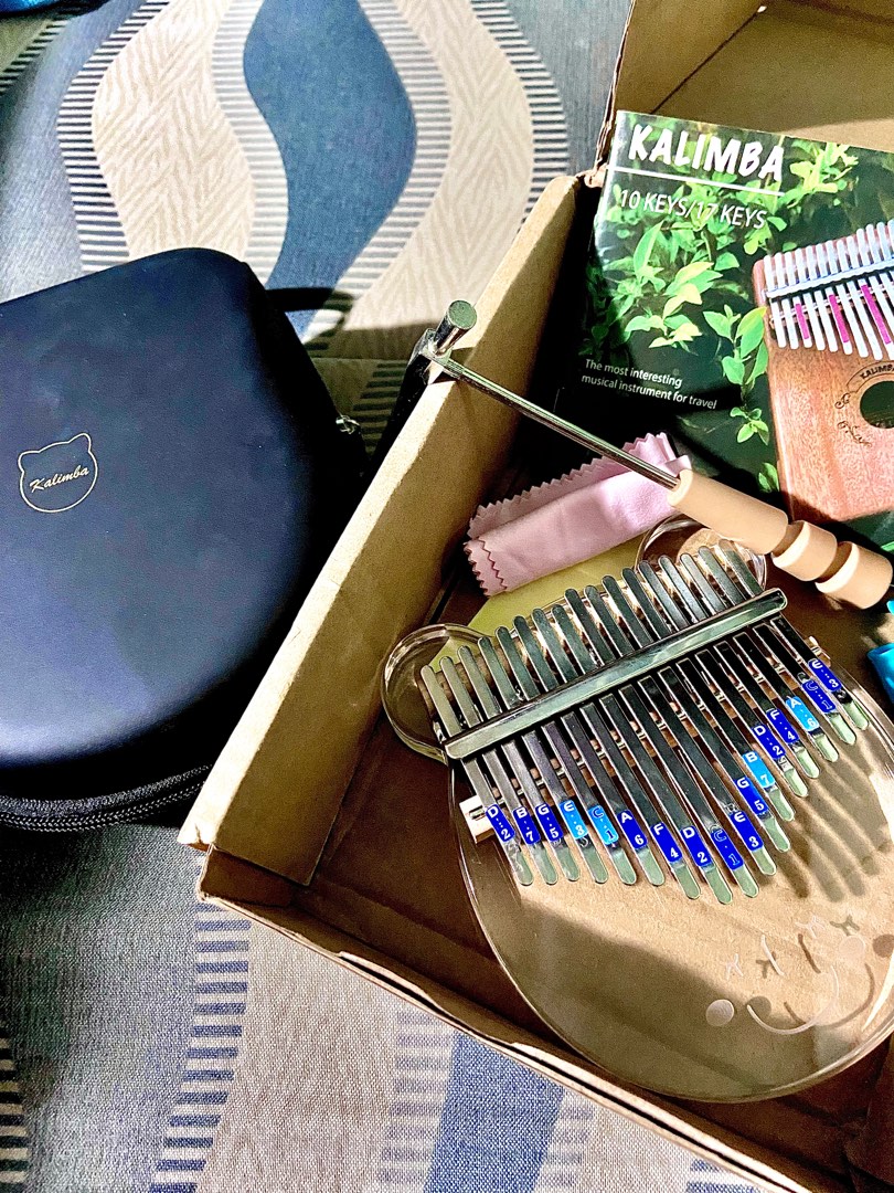 Kalimba Acrylic 17 keys, Hobbies & Toys, Music & Media, Musical ...