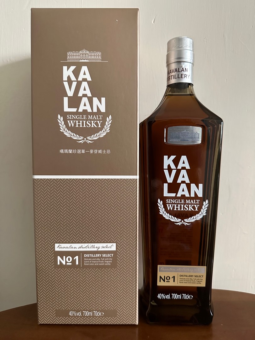 Kavalan Single Malt Whisky no.1 Distillery Select 噶瑪蘭珍選No.1單一純麥威士忌, 嘢食 ...