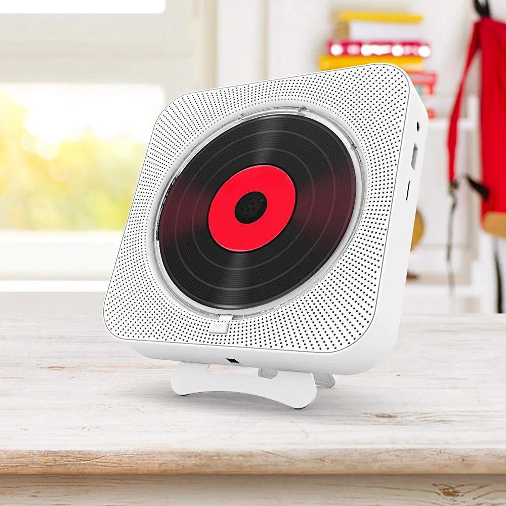 KC-909 Portable CD Player Speaker Stereo CD Players LED Screen Wall ...