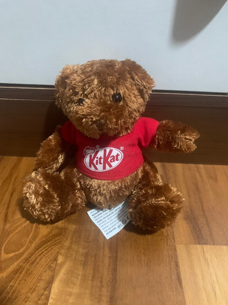 Kit Kat teddy bear, Hobbies & Toys, Toys & Games on Carousell